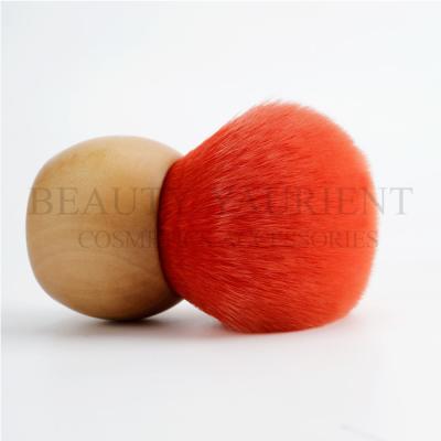 Cina Il giro rosso basso di legno Kabuki della spazzola di Kabuki del bambù spazzola Eco amichevole in vendita