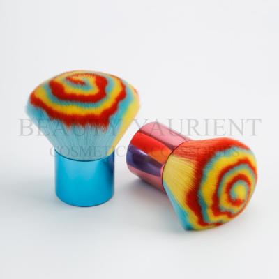 Cina Strumenti multicolori dell'OEM Logo Facial Beauty della spazzola di trucco di Kabuki dei capelli in vendita