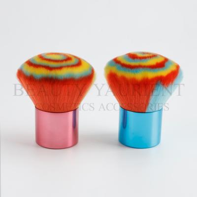 Cina Strumenti multicolori dell'OEM Logo Facial Beauty della spazzola di trucco di Kabuki dei capelli in vendita