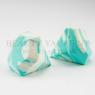 Cina Lattice molle eccellente della spugna del soffio di Diamond Shape Green Face Makeup libero in vendita