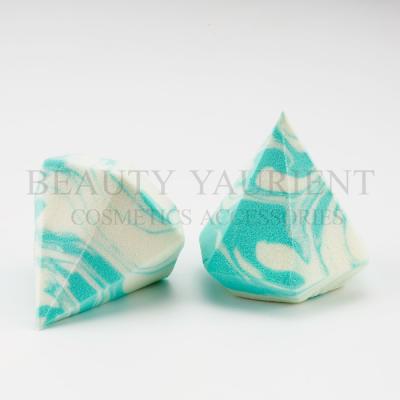 Cina Lattice molle eccellente della spugna del soffio di Diamond Shape Green Face Makeup libero in vendita