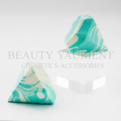 Cina Lattice molle eccellente della spugna del soffio di Diamond Shape Green Face Makeup libero in vendita
