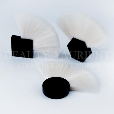 Cina Spazzola bianca durevole di trucco della guancia della spazzola del fard del compatto dei capelli di PBT in vendita