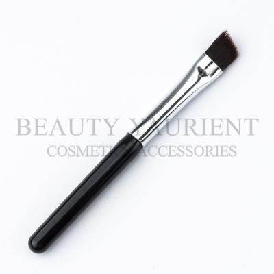 Cina Puntale di alluminio di PBT dei capelli della piccola spazzola ad angolo sintetica nera dell'eye-liner in vendita