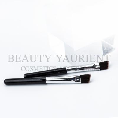Cina Puntale di alluminio di PBT dei capelli della piccola spazzola ad angolo sintetica nera dell'eye-liner in vendita