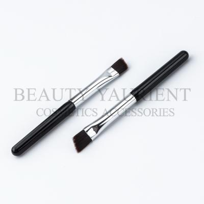 Cina Puntale di alluminio di PBT dei capelli della piccola spazzola ad angolo sintetica nera dell'eye-liner in vendita