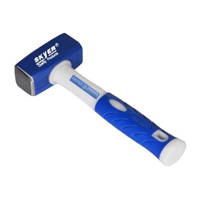 China Stone hammer 45# carbon steel, drop forged, heat treated, 65% fiberglass handle skyer brand stoning hammer for sale