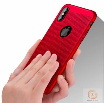 China Iphone X Personalised Phone Covers Heat Dissipation Mesh Rubberized Hard PC for sale