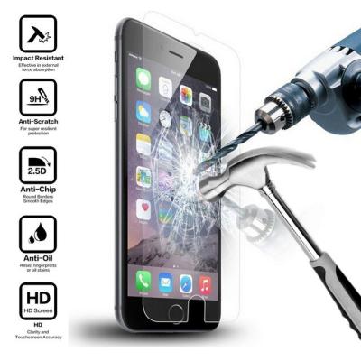 China Transparent Tempered Glass Mobile Screen Protector 9H 2.5D 0.33 Mm Thickness For Iphone for sale