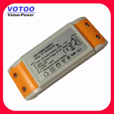 China Fuente de alimentación constante del conductor del voltaje LED del poder más elevado 12v 500ma para la tira del LED en venta