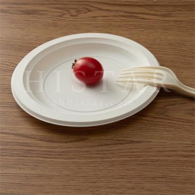 China Disposable Food Plate Organic Compostable Natural Dinner Plates for sale