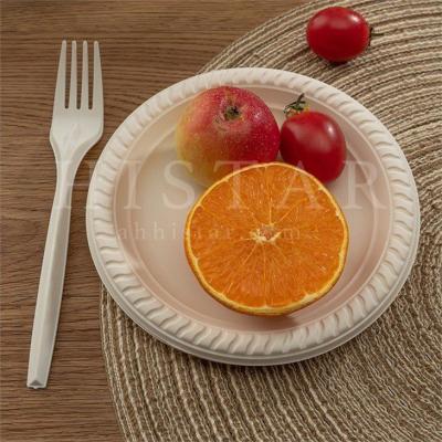 China Corn Starch Lace Disposable Food Plates Environmentally Friendly natural Fruit Plates for sale
