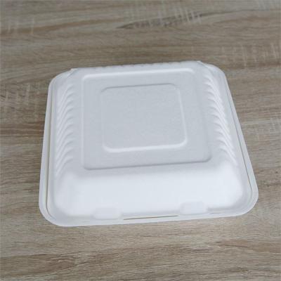 China Compostable Lunch Box Recyclable organic bento box Bagasse Lunch Containers For Adults for sale