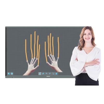 China 65 Inch Interactive Touch Board Smart Whiteboard for School Education 4K LED Display for sale