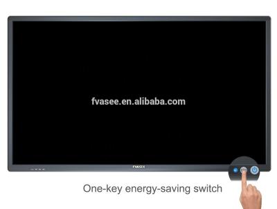 China 75 Inch Finger Touch Interactive Whiteboard Flat Panel Smart Display All In One PC 4K UHD for sale