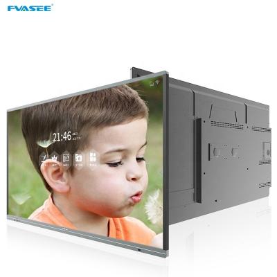 China School 65 Inch Interactive Whiteboard No Projector Smart Flat Screen With Built-in 3D Speaker Wireless Microphone for sale