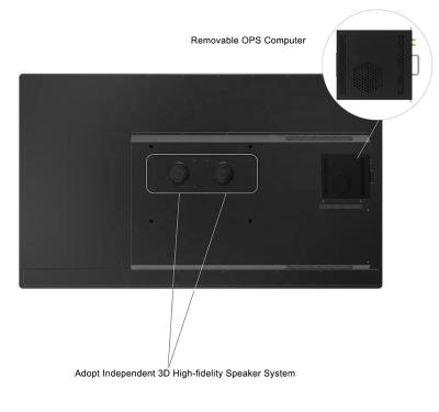 China 55 Inch Interactive Flat Panel 20 Point IR Touch Android OS Presentation Whiteboard 4K for sale