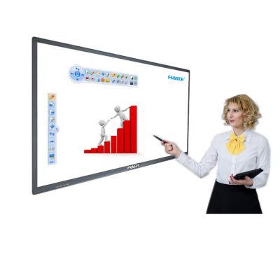 China 75 Inch Interactive White Board 4K Touch Screen Digital Teaching Board 10 Point IR for sale