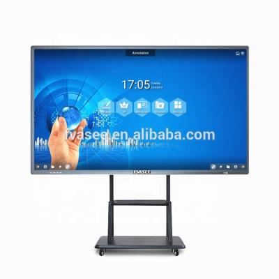 China Android System Infrared Touch Screen 75 Inch Digital Interactive Whiteboard 4K UHD 10 Point Touch for sale
