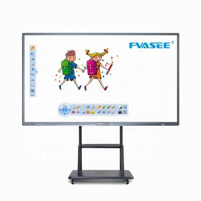 China Android System Infrared Touch Screen 75 Inch Digital Interactive Whiteboard 4K UHD 10 Point Touch for sale
