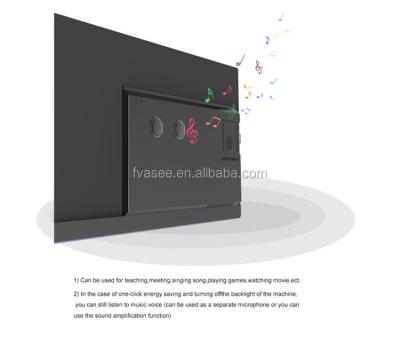 China 65 Inch Interactive Touch Screen Whiteboard for Teaching with 10 Point Touch and 4K Display for sale