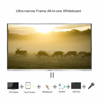 China 86 Inch Smart Interactive Whiteboard Android PC Digital Signage Floor Stand Touch Screen for sale