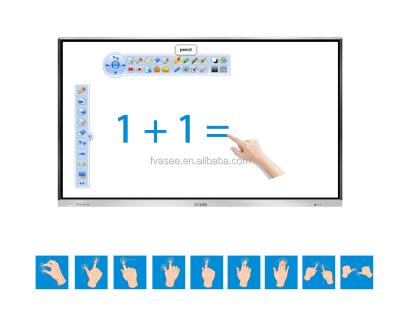 China 86 Inch Smart Interactive Whiteboard Android PC Digital Signage Floor Stand Touch Screen for sale