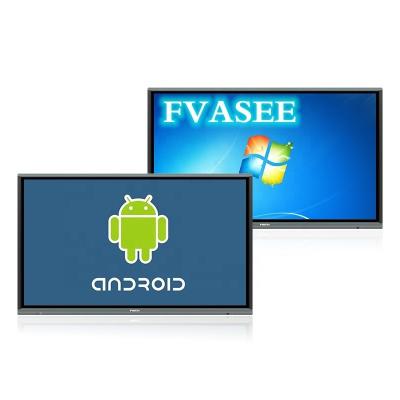 China 86 Inch Interactive Whiteboard All in One Android Windows System 20 IR Touch Points 4K UHD for sale