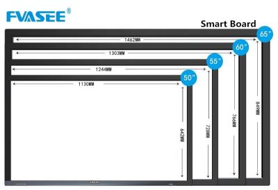 China 86 Inch Interactive Whiteboard All in One Android Windows System 20 IR Touch Points 4K UHD for sale