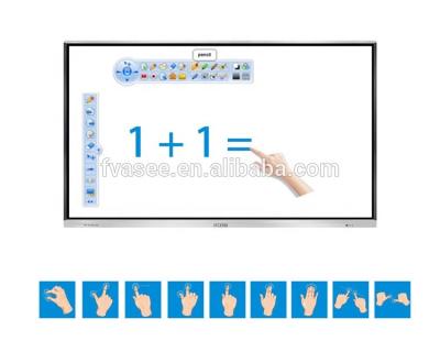 China 86 Inch Interactive Whiteboard All in One Android Windows System 20 IR Touch Points 4K UHD for sale