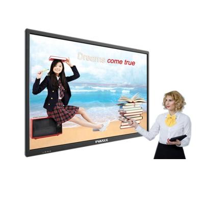 China 75 Inch Interactive Whiteboard Smart Multi Touch 10 Points Zero Delay Dual System for sale