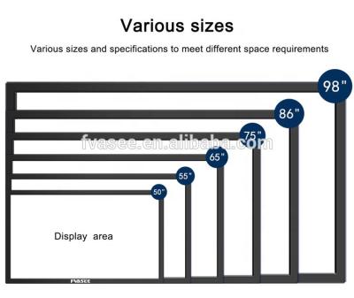 China 75 Inch Interactive Whiteboard Smart Multi Touch 10 Points Zero Delay Dual System for sale