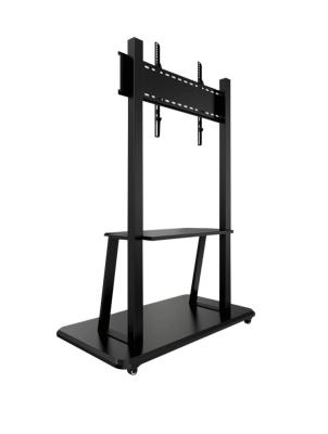 China Mobile Stand for 55-75 Inch Interactive Flat Panel Display Screen 100kg Capacity for sale