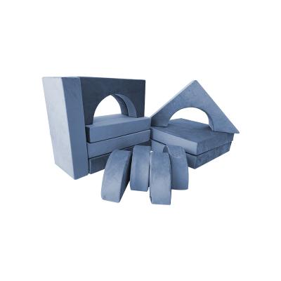 China A tela de veludo 14PCS joga sofás da sala espuma blocos de escalada faz à máquina lavável à venda