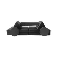 China Micro-Suede Modular Sectional Couch Play Sofa Set With Waterproof Inner Liner for sale