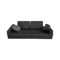 China Micro-Suede Modular Sectional Couch Play Sofa Set With Waterproof Inner Liner for sale