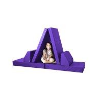 China Imaginative Velvet Fabric Modular Sectional Play Couch Sofa for sale