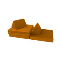 China Safe Indestructible Modular Play Foam Couch With Protective Liner for sale