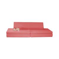 China CertiPur-US Open Ended Couch Play Microsuede Polyester Modular Sofa Couch for sale