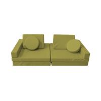 China Half Cylinder Triangle Rectangle 10PCS Modural Foam Play Mat Couch Play for sale