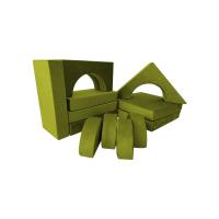 China BETA 14 Pieces Modular Foam Micro Suede Modular Play Sofa Set OEM ODM for sale