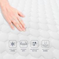 China 25cm 4 Layer Quilted Roll Up Memory Foam Topper Ergonomic Cutting for sale