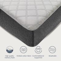 China 25cm 4 Layer Quilted Roll Up Memory Foam Topper Ergonomic Cutting for sale