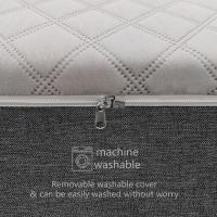 China 25cm 4 Layer Quilted Roll Up Memory Foam Topper Ergonomic Cutting for sale