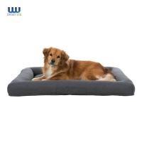 China Memory Foam Dog Bolster Bed Base Orthopedic Machine Removable Cover for sale