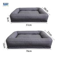 China Memory Foam Dog Bolster Bed Base Orthopedic Machine Removable Cover for sale
