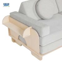 China Comfortable Durable Modular Play Sofa Wooden Frame Playshelf Environment Friendly for sale