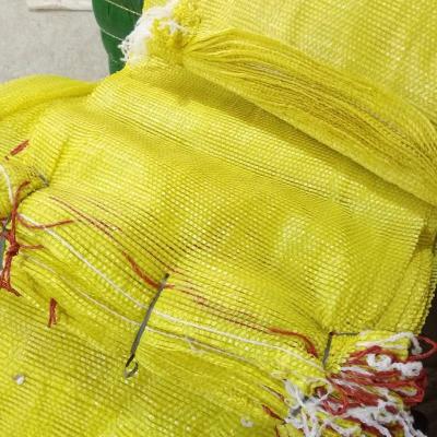Cina Lenom tubolare di plastica Mesh Net Bag Drawstring Packaging poli pp arancio tessuto in vendita