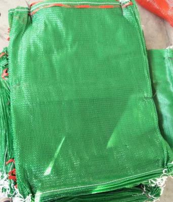 China Groene Plastic Drawstring de Verpakkingskool van pp Mesh Netting Bags For Corn Te koop