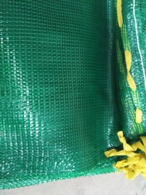 China Groene Plastic Drawstring de Verpakkingskool van pp Mesh Netting Bags For Corn Te koop